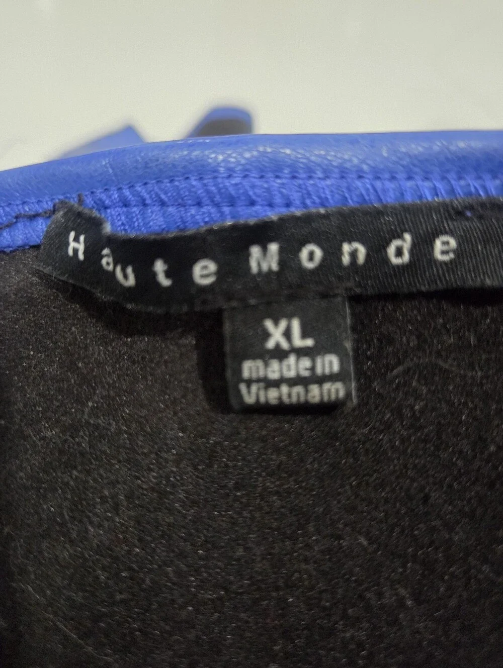 Haute Monde | Tops | Haute Monde Electric Blue Faux Leather Bustier Top ...